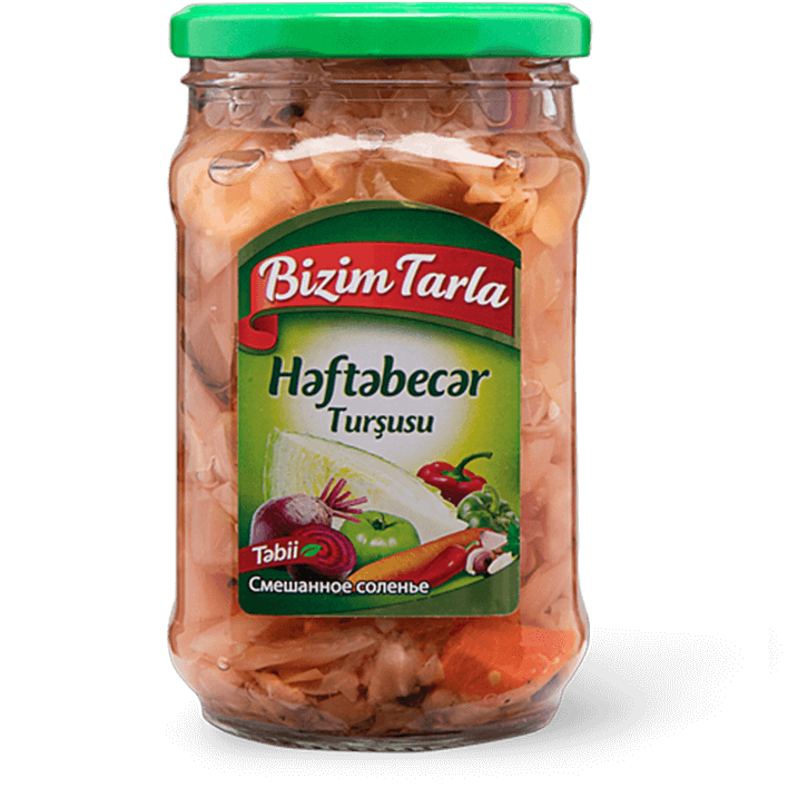 Bizim Tarla Məhsulları - Turşular - Cemler - Kompotlar